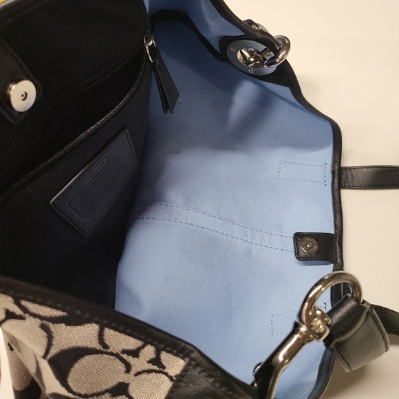 Coach | Bags | Coach Bag F2898 Hadley Signature Bag In Black | Poshmark